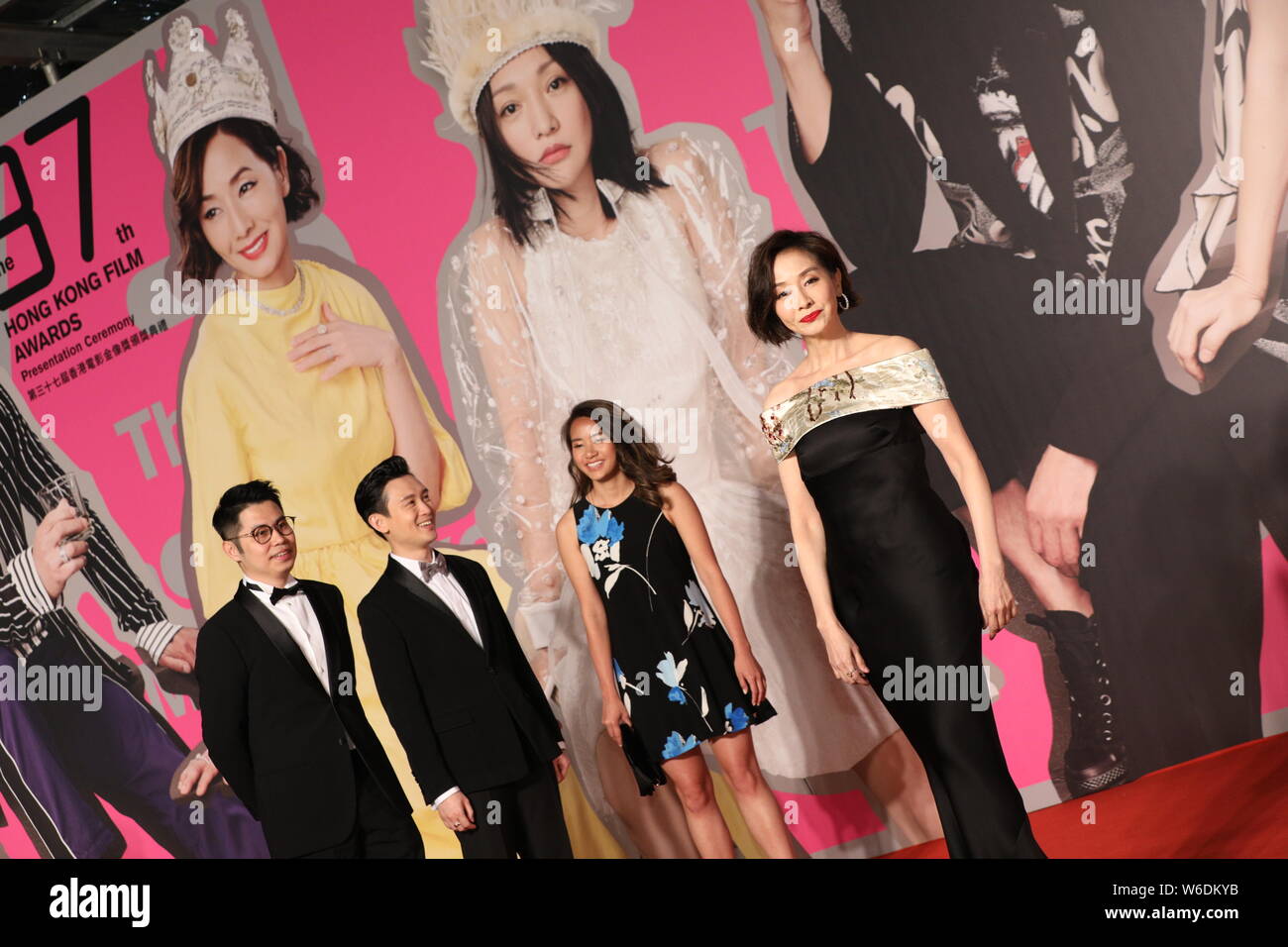 Hong Kong actress Teresa Mo arrives on the red carpet for the 37th Hong ...