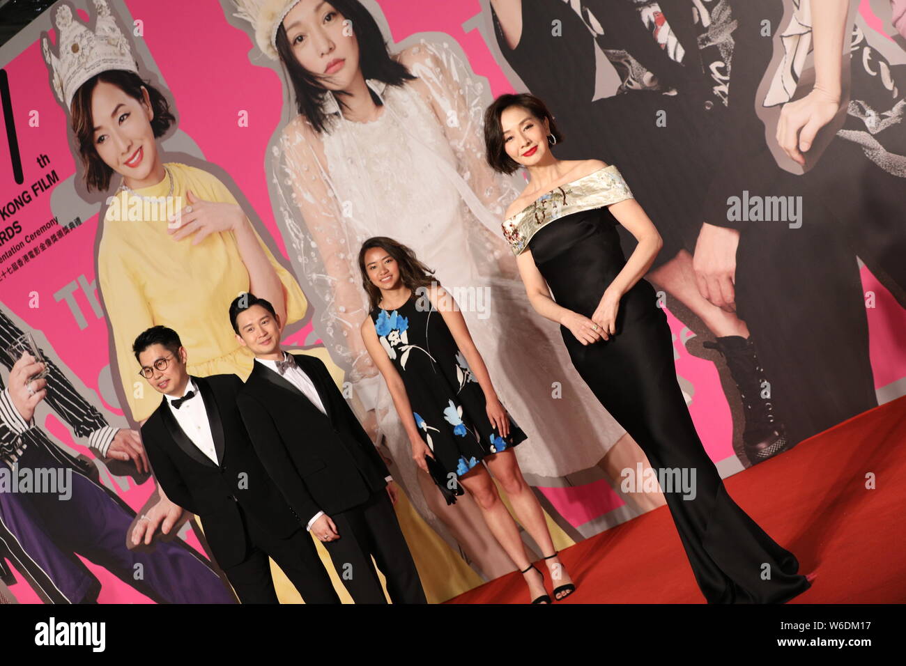 Hong Kong actress Teresa Mo arrives on the red carpet for the 37th Hong ...