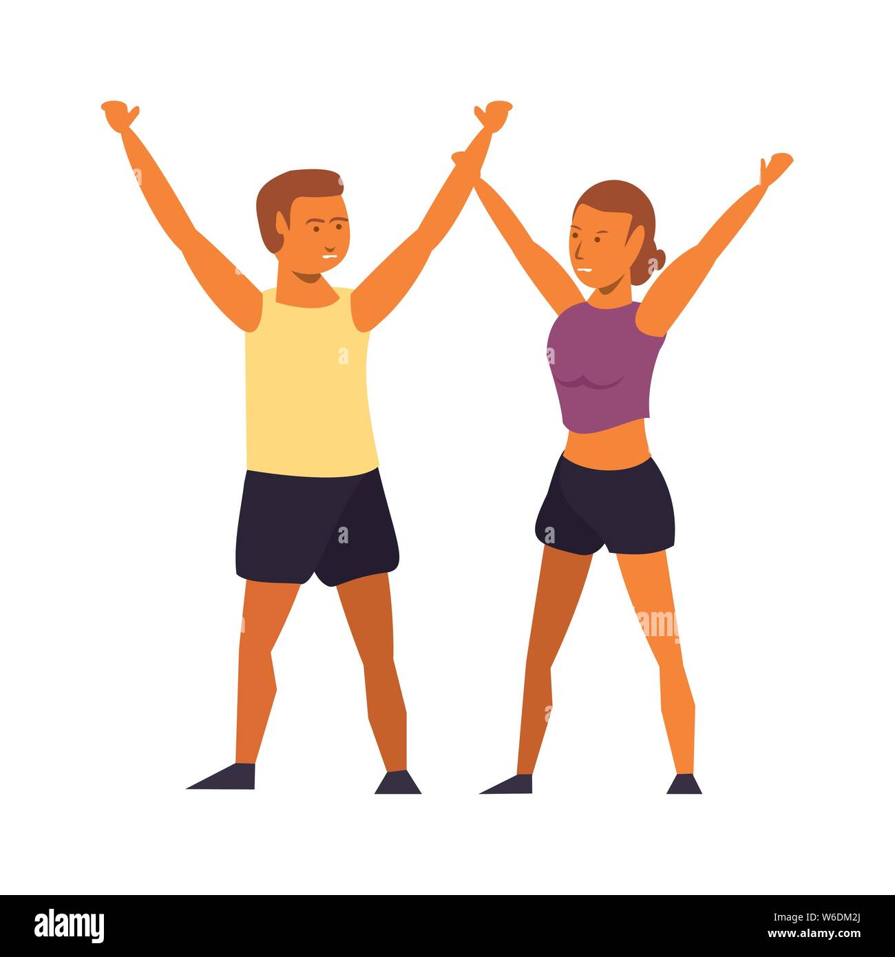 fitness sport exercise lifestyle cartoon Stock Vector Image & Art - Alamy