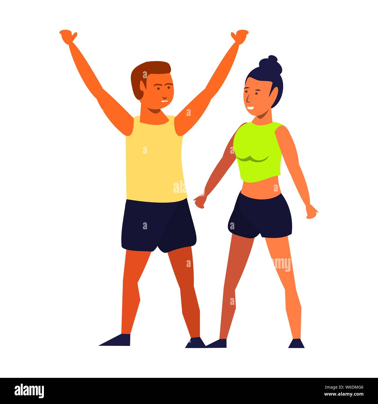fitness sport exercise lifestyle cartoon Stock Vector Image & Art - Alamy