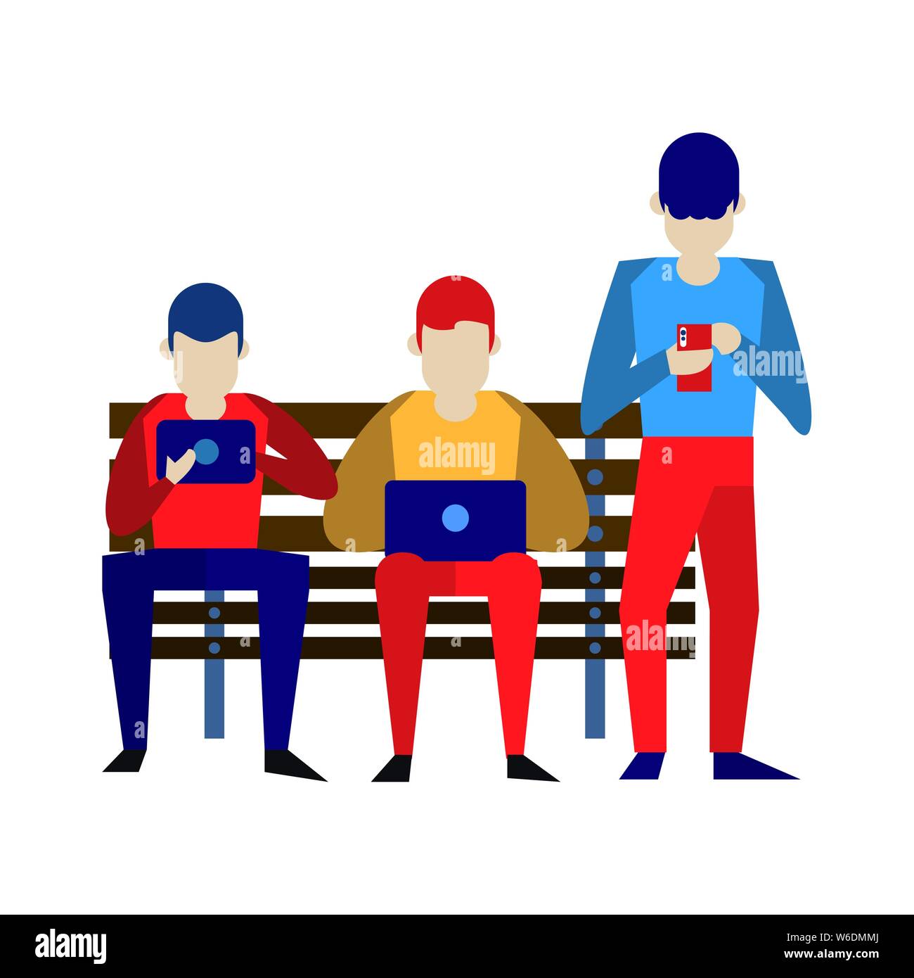 social media network chatting cartoon Stock Vector Image & Art - Alamy