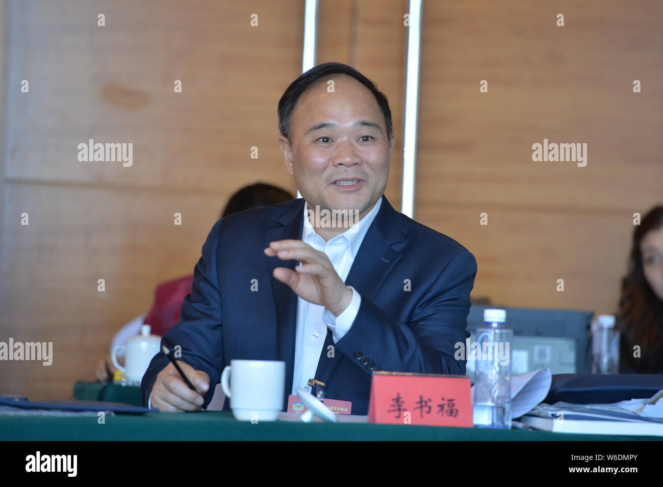 --FILE--Li Shufu, Chairman of Zhejiang Geely Holding Group Co., Ltd ...