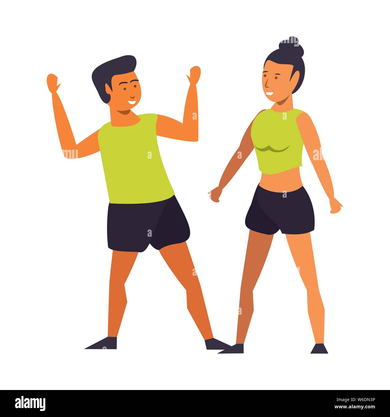 fitness sport exercise lifestyle cartoon Stock Vector Image & Art - Alamy