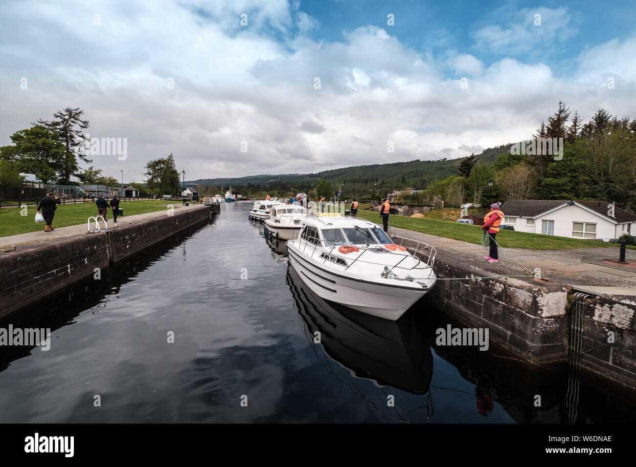 Scotland yacht inverness canal hi-res stock photography and images - Alamy