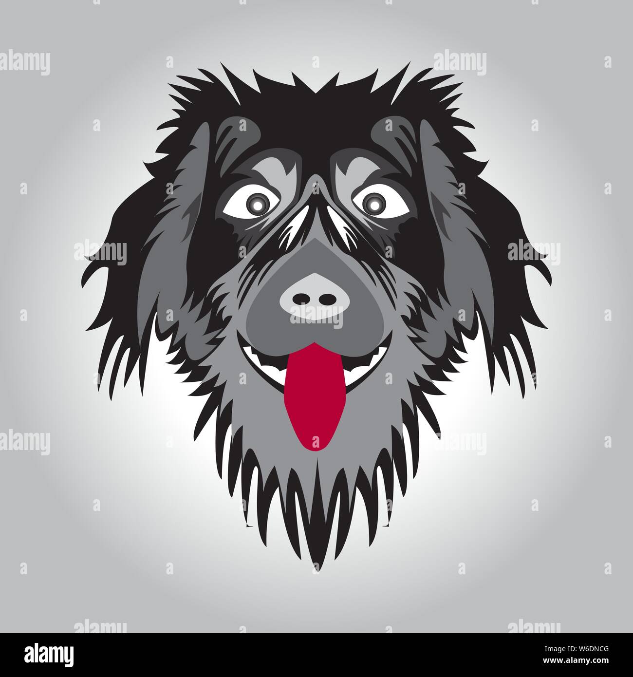 Vector of dog face design on a white background. Animal. vector ...