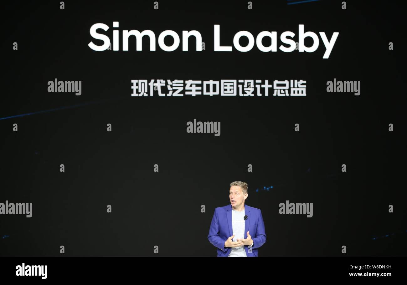 Simon Loasby, Head of Hyundai China Design, introduces 'Lafesta' sporty ... Simon Loasby, Head of Hyundai China Design, introduces 'Lafesta' sporty ...