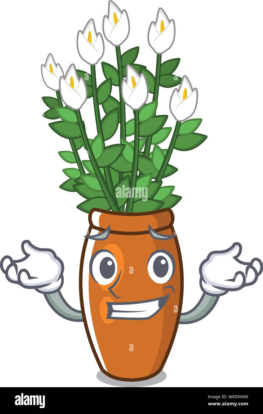 Peace lily pot Stock Vector Images - Alamy