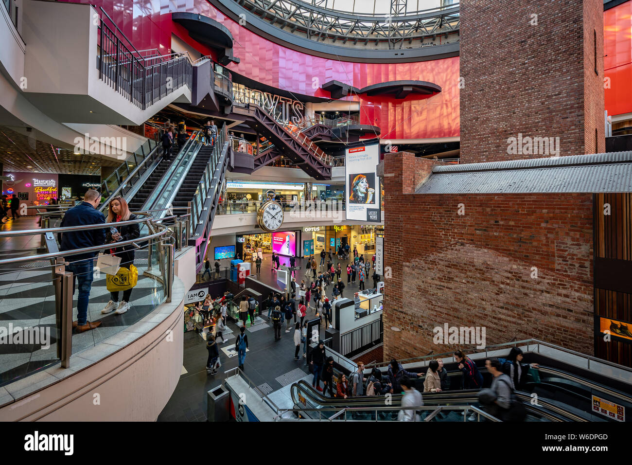 Melbourne, Australia - Melbourne Central interior Stock Photo - Alamy