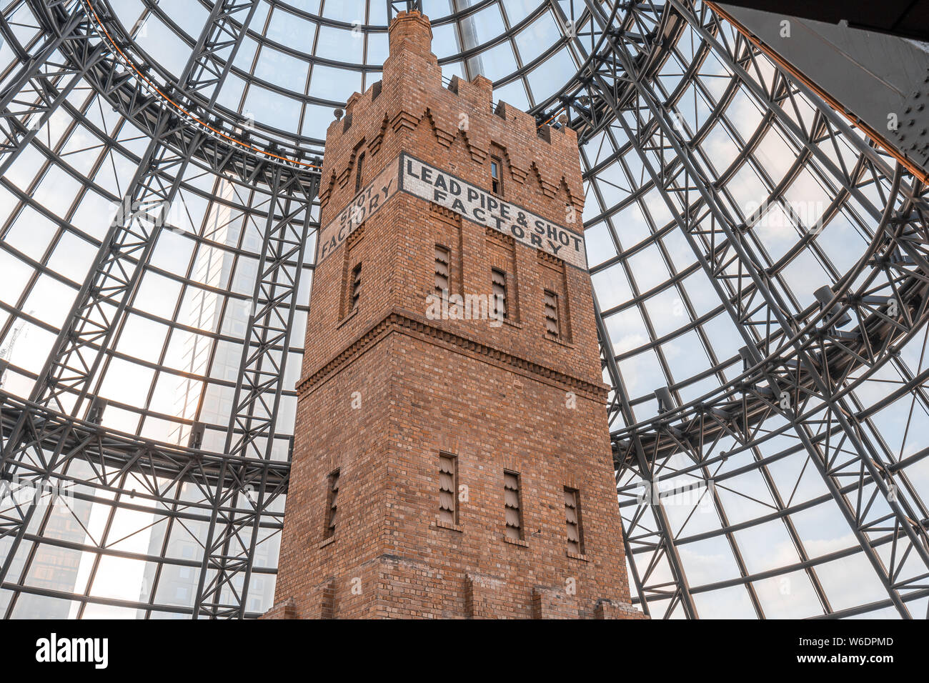 Melbourne, Australia - Historical shot tower inside the Melbourne ...