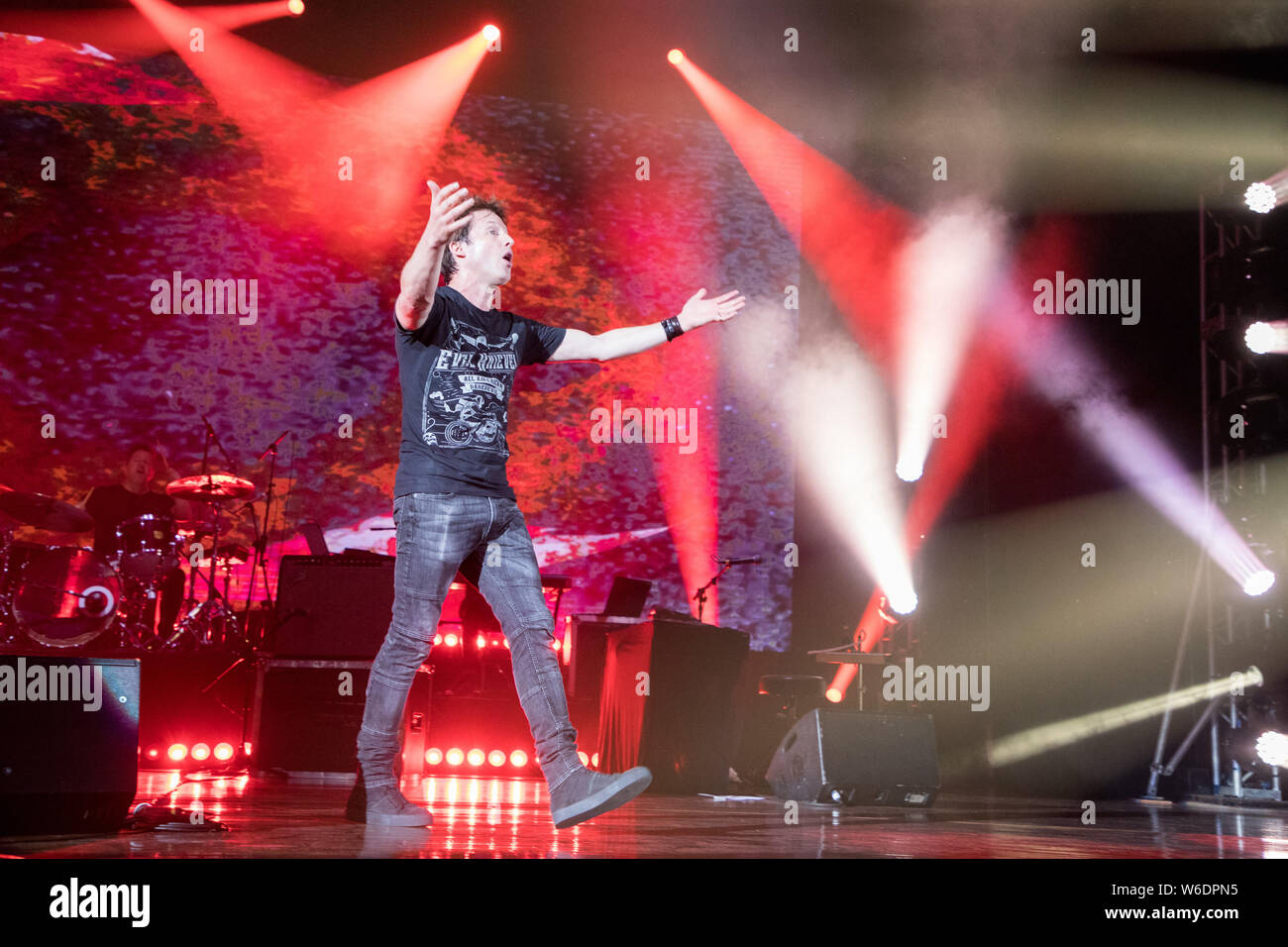 English singer James Blunt performs during his concert in Guangzhou ...