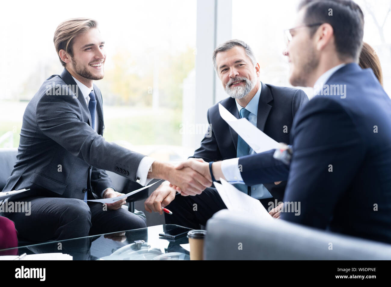 Business Meeting Handshake Premium Photo | Close Up People Hands Shake