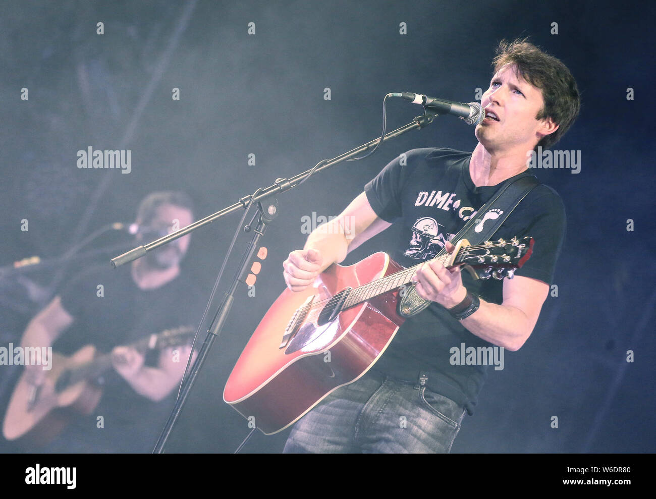English singer James Blunt performs during his concert in Shanghai ...