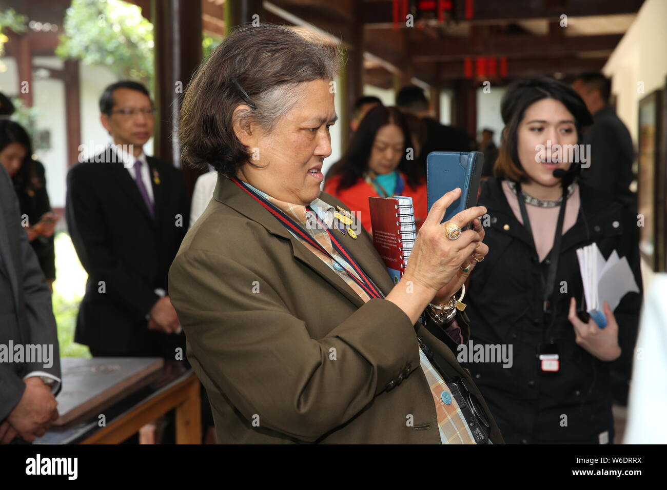 Thai Princess Maha Chakri Sirindhorn visits the San Su Temple in ...