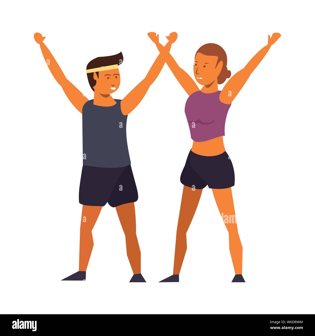 fitness sport exercise lifestyle cartoon Stock Vector Image & Art - Alamy