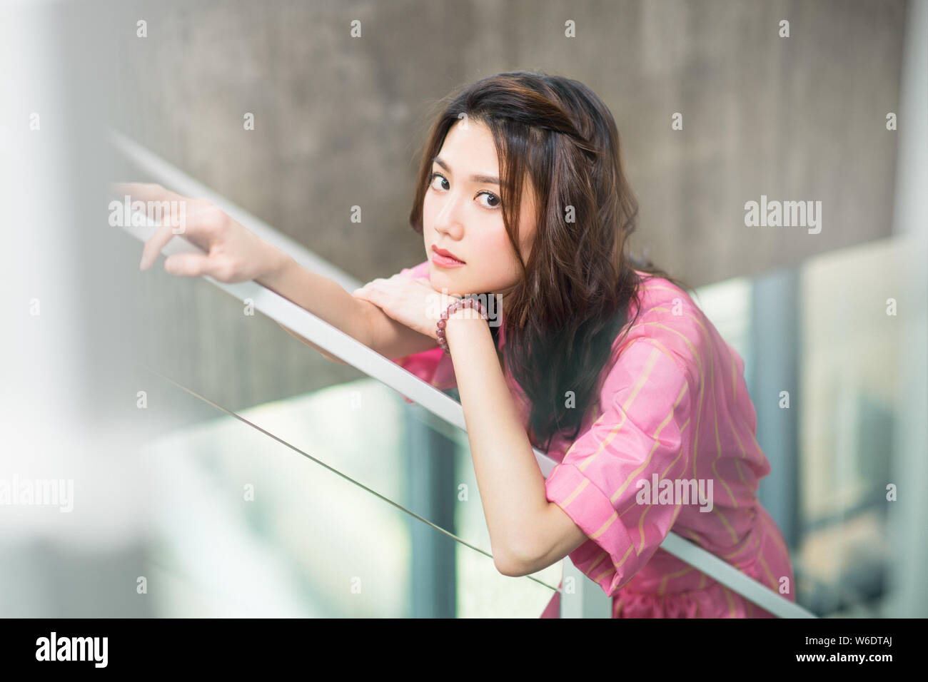 Hong Kong actress Chrissie Chau poses for portrait photos during an ...