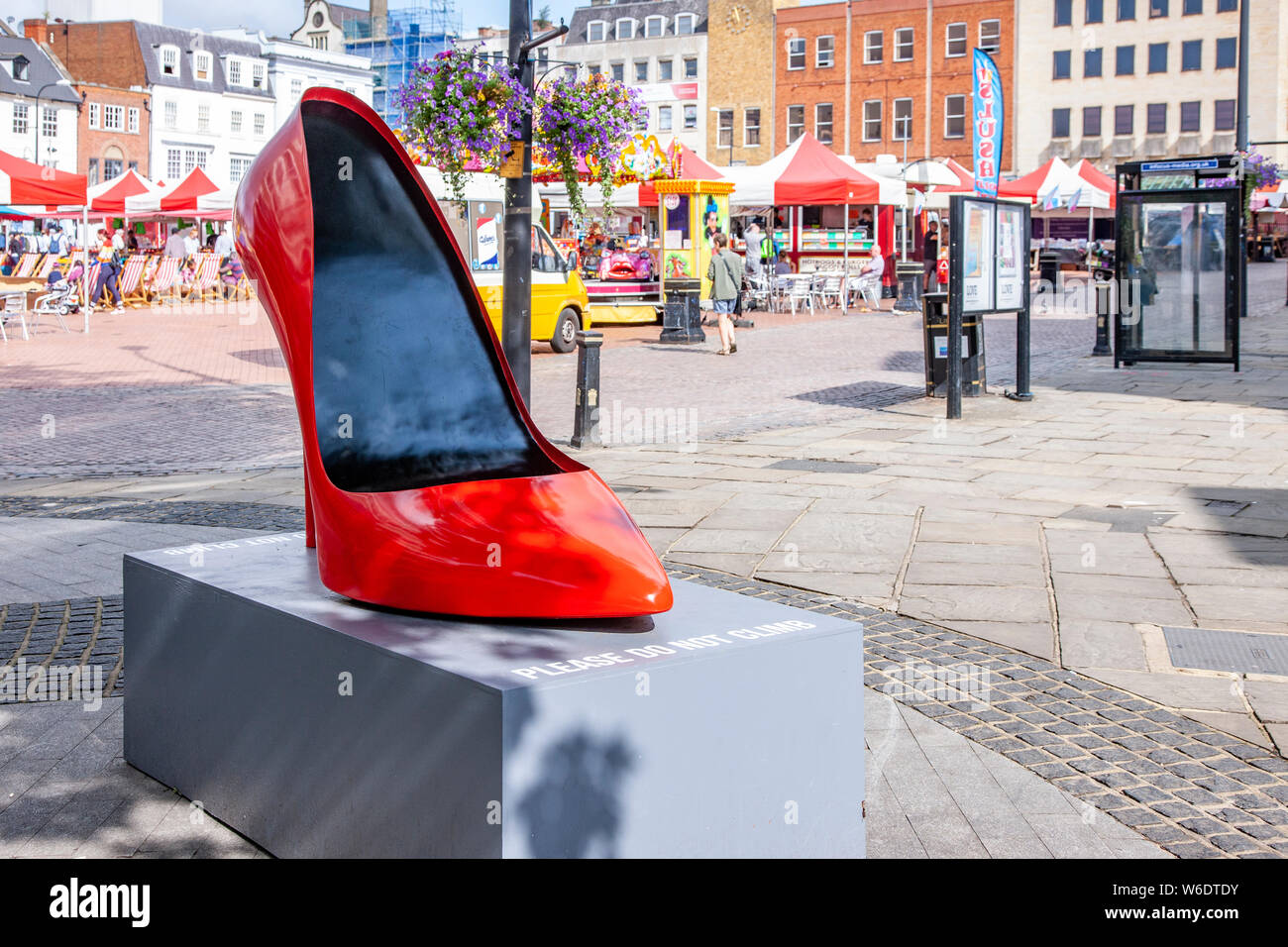 Northampton, U.K. 1st August 2019. Northampton's rich shoe heritage is ...