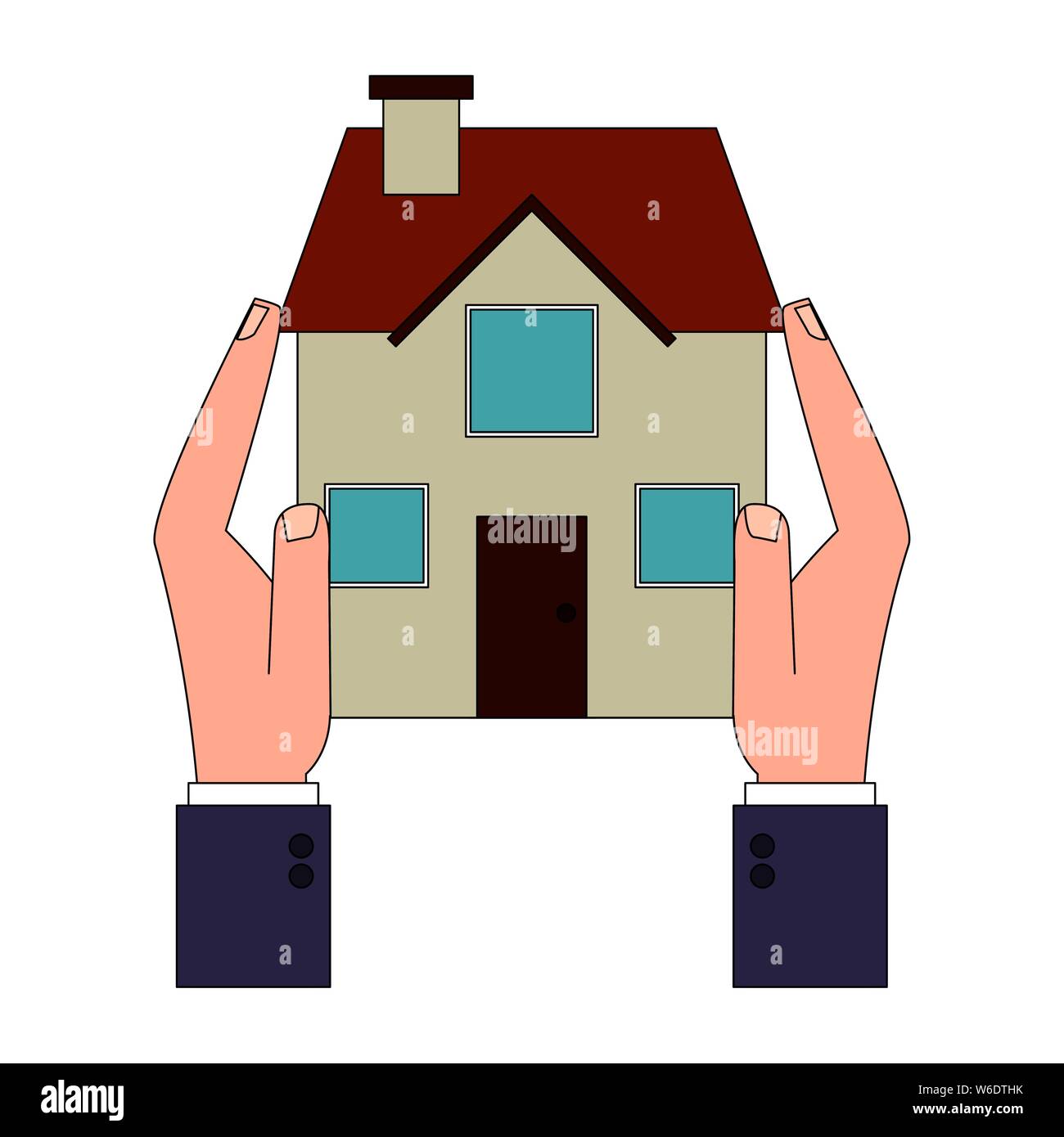 insurance protection risk security cartoon Stock Vector Image & Art - Alamy