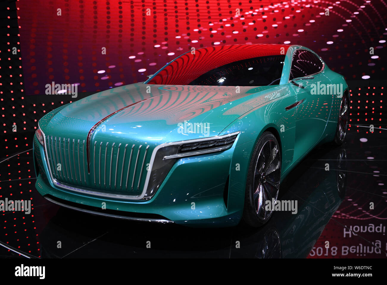 A Hongqi (Red Flag) E-Jing GT electric sports car concept car of China ...