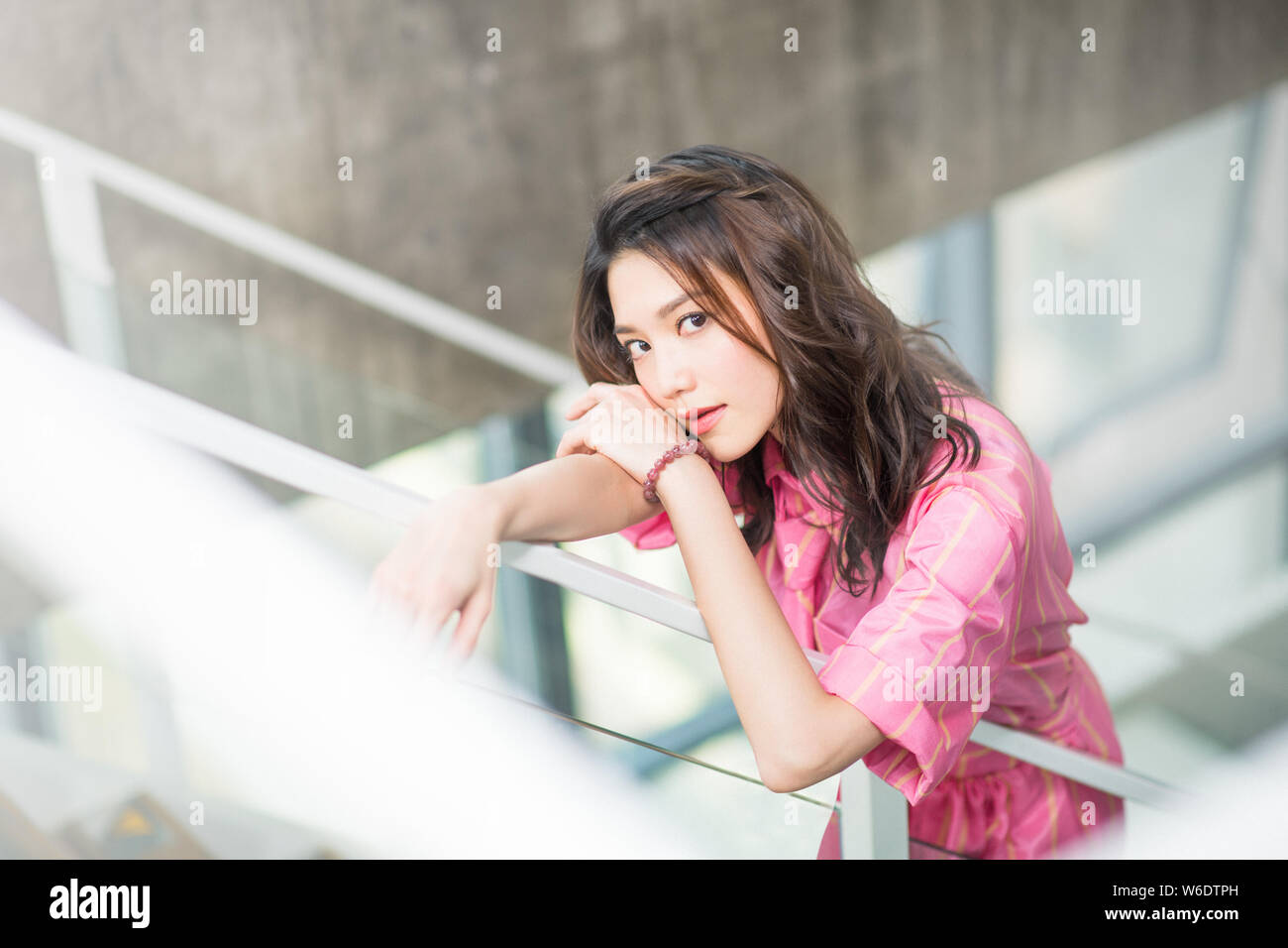 Hong Kong actress Chrissie Chau poses for portrait photos during an ...
