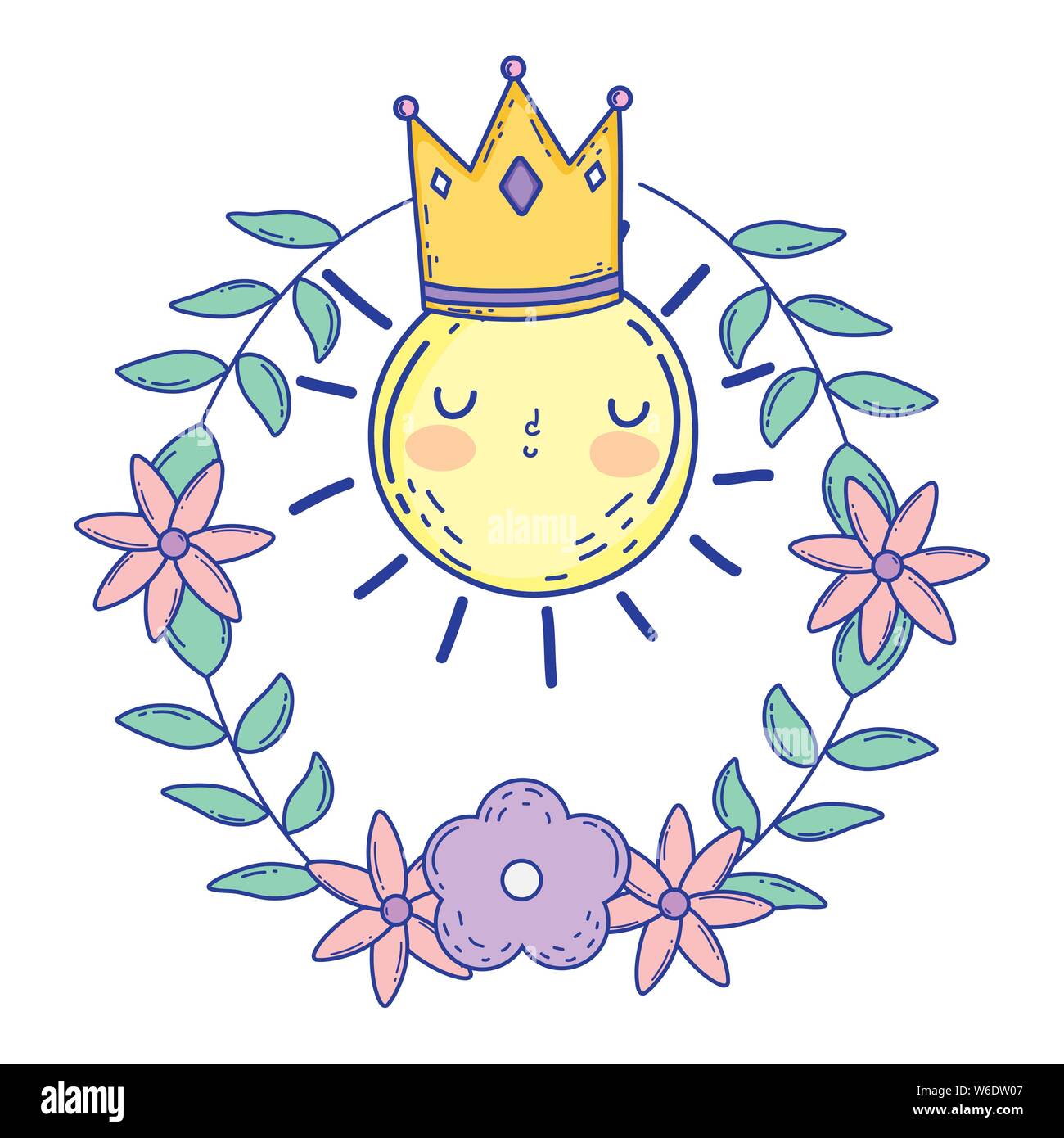 Sun draw cartoon design, Summer spring nature tropical season holiday ...