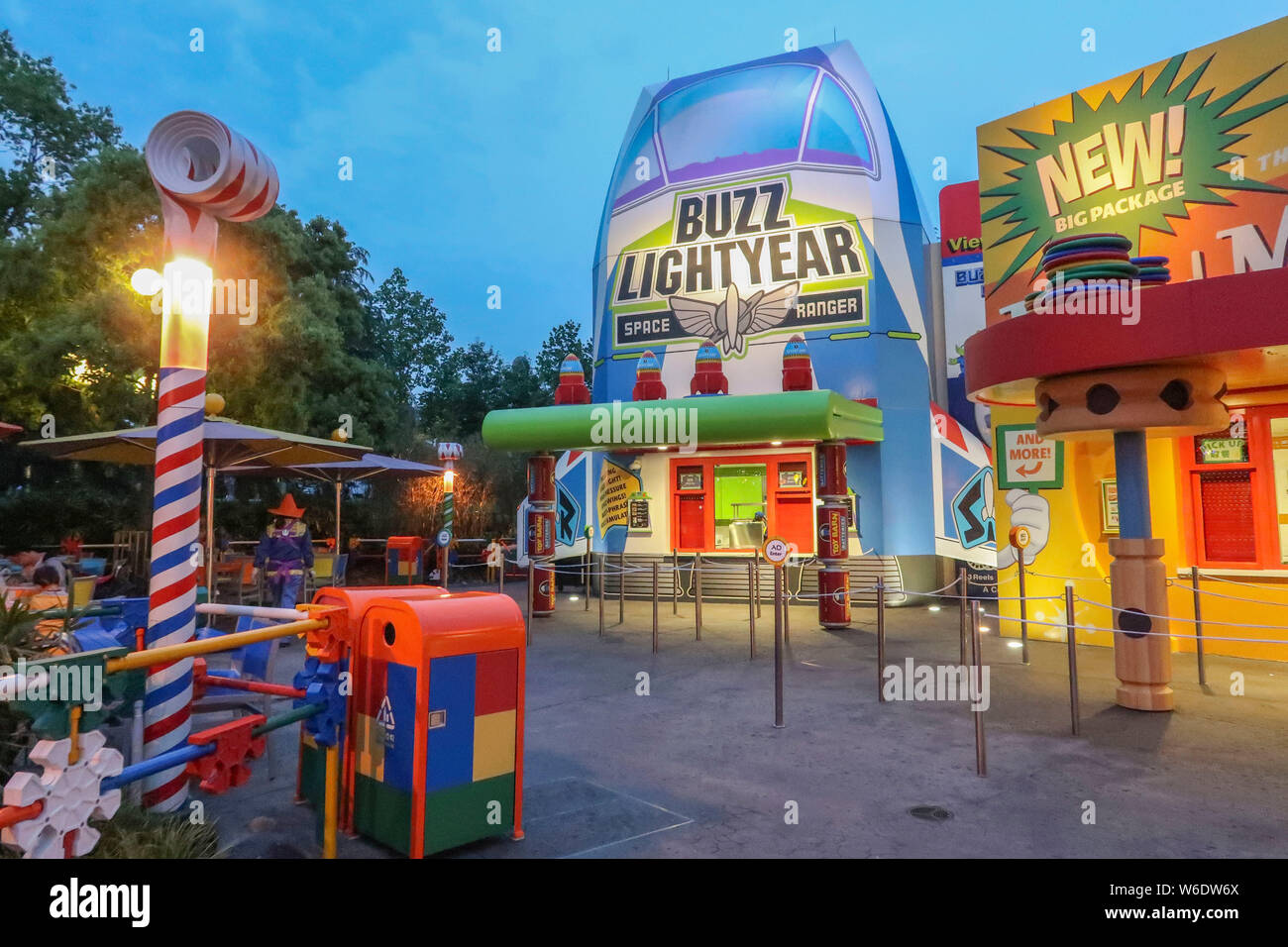 Interior view of the seventh themed land, Disney Pixar Toy Story Land ...