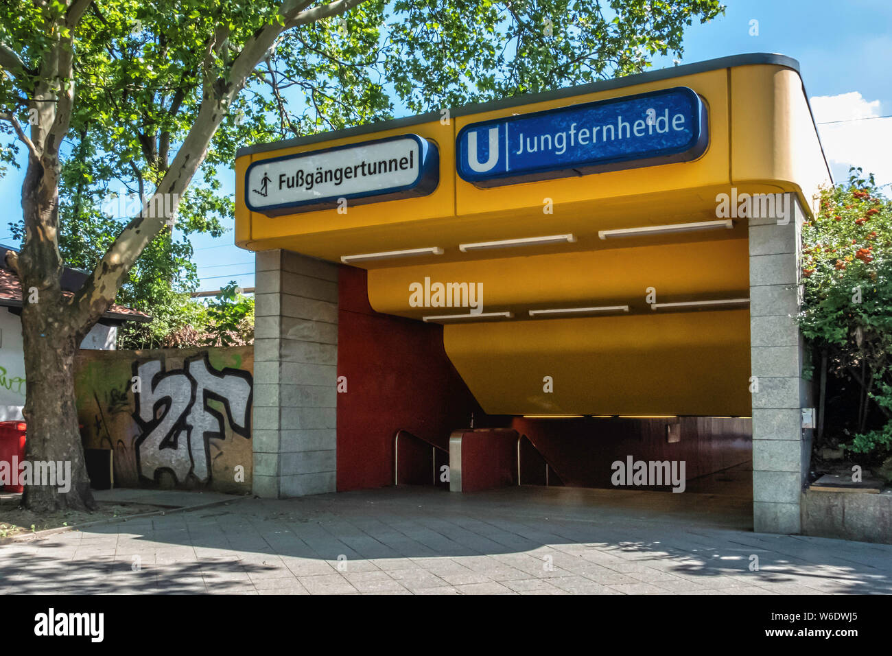 Jungfernheide U-bahn underground railway station serves U7 line In ...