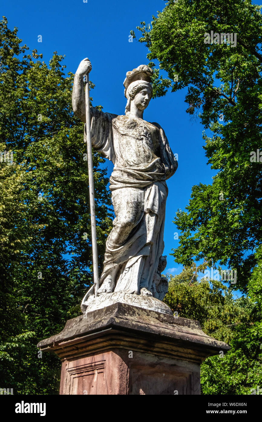 Athena sculpture in Schloss Charlottenburg, Royal Palace garden in ...