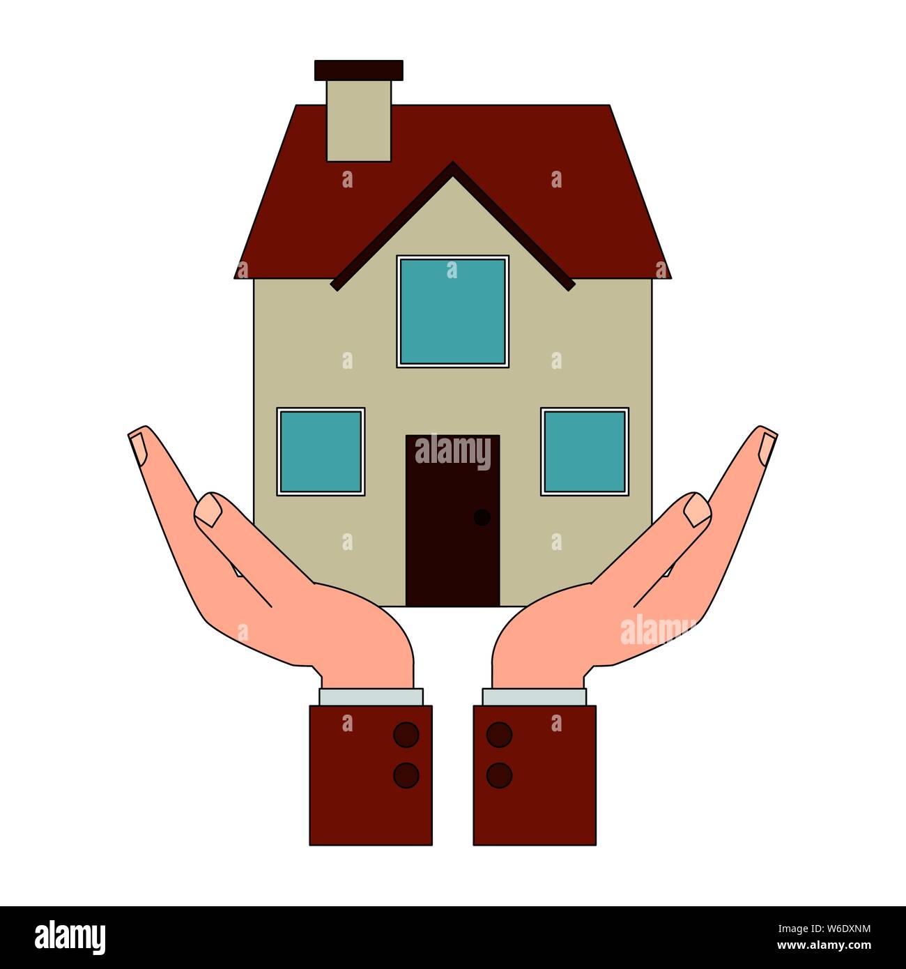 insurance protection risk security cartoon Stock Vector Image & Art - Alamy
