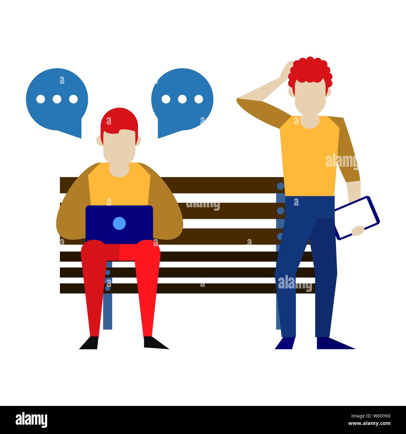social media network chatting cartoon Stock Vector Image & Art - Alamy