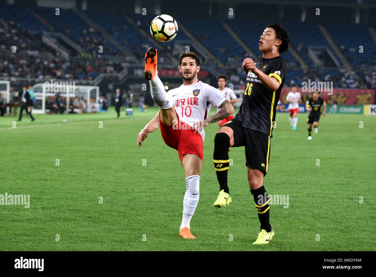 Brazilian football player Alexandre Rodrigues da Silva, known as Pato ...