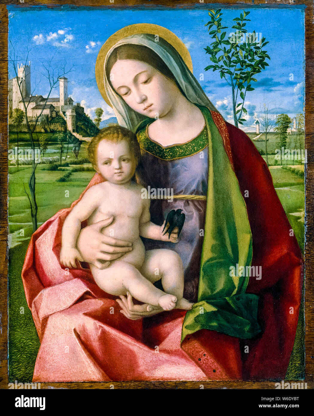 Giovanni Bellini, Madonna and Child, painting, circa 1510 Stock Photo ...