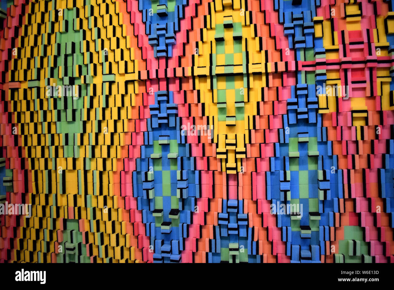 View of an artwork of 'We Make Carpets' by the Dutch art collective on ...