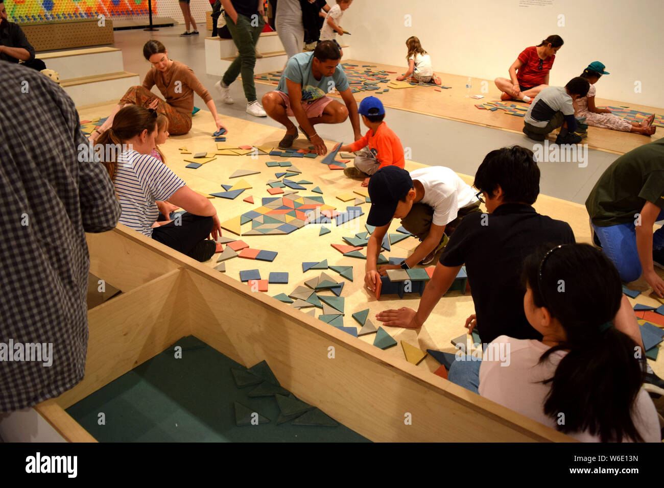 View of an artwork of 'We Make Carpets' by the Dutch art collective on ...