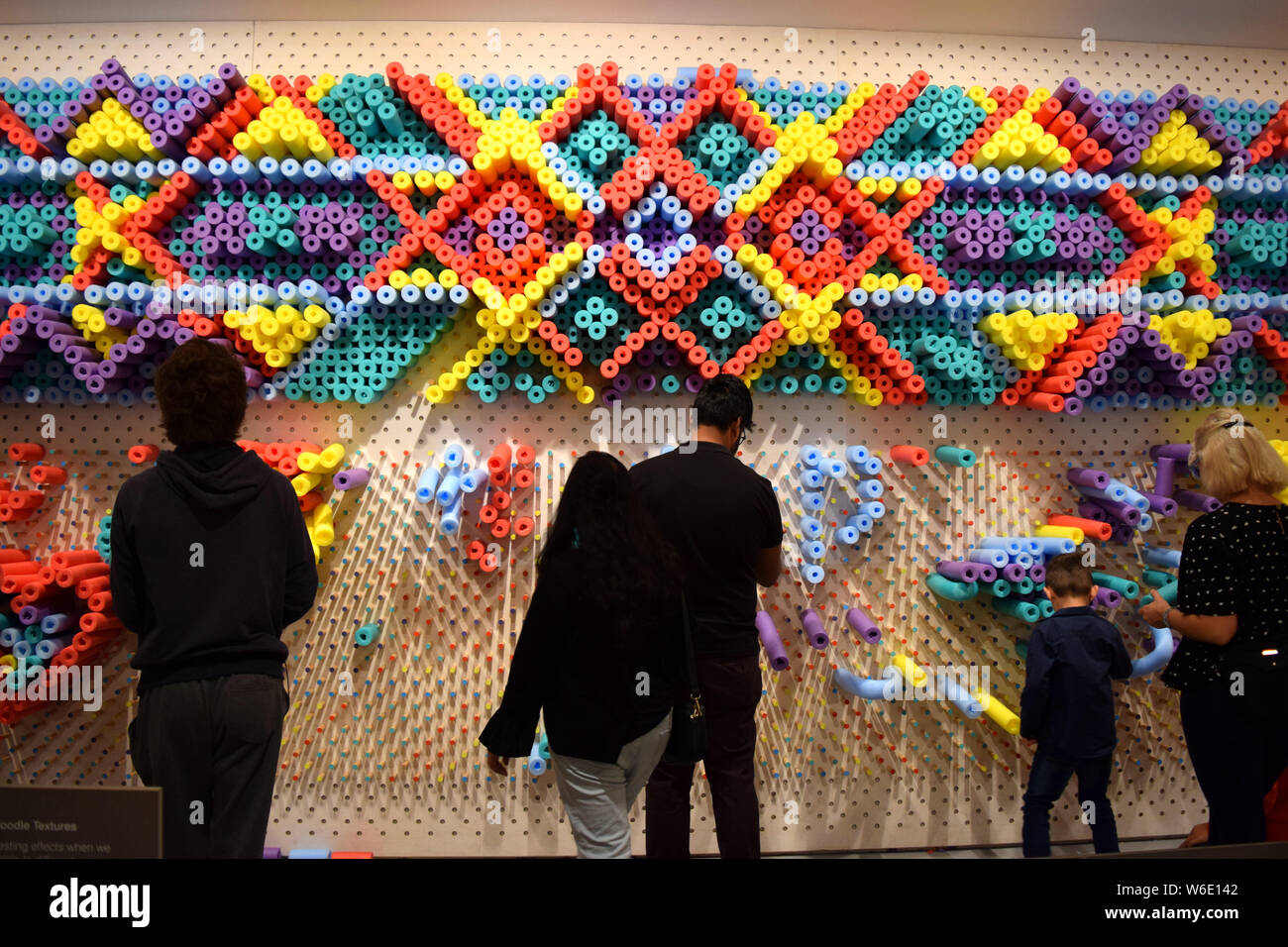 View of an artwork of 'We Make Carpets' by the Dutch art collective on ...