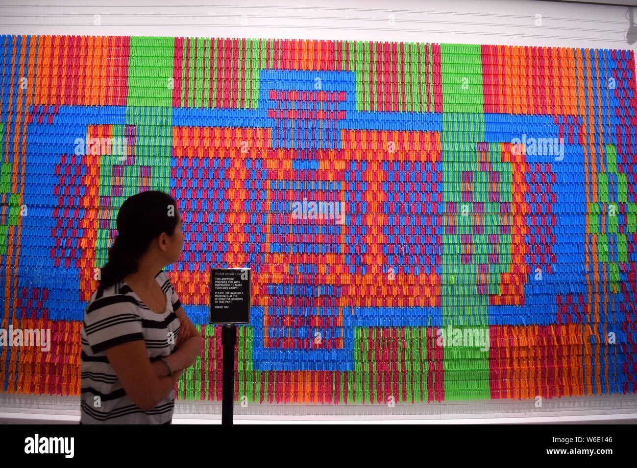 View of an artwork of 'We Make Carpets' by the Dutch art collective on ...