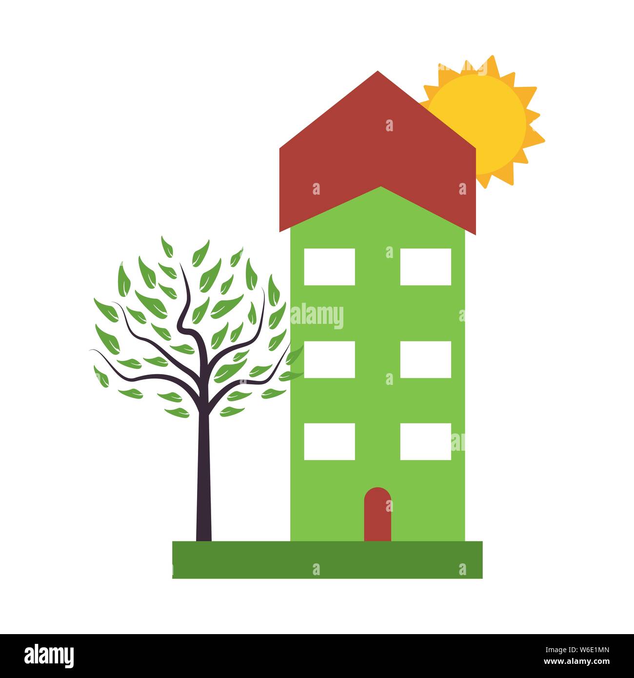 urban house residence home cartoon Stock Vector Image & Art - Alamy