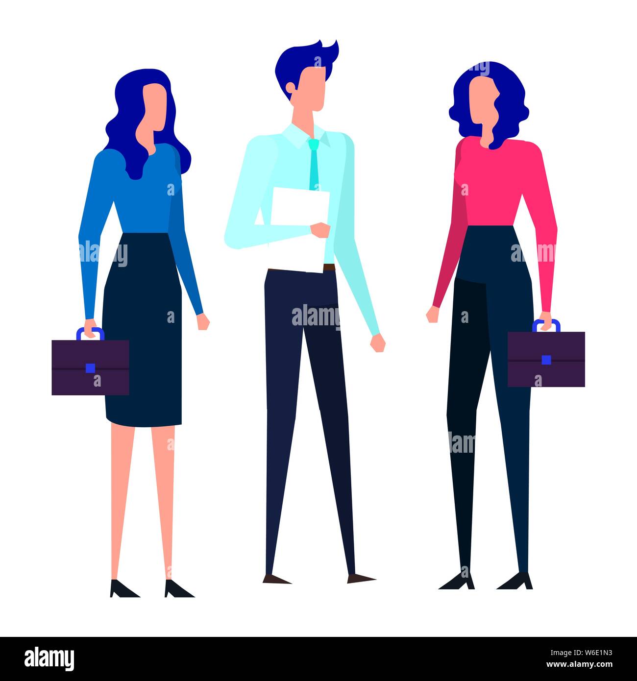 elegant business people workers avatars characters Stock Vector Image & Art - Alamy