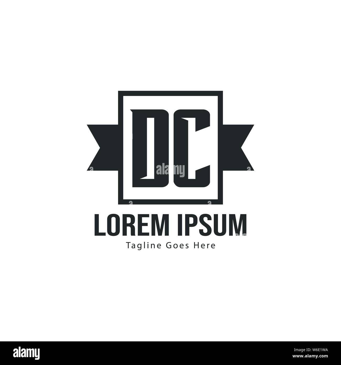 DC Letter Logo Design. Creative Modern DC Letters Icon Illustration ...