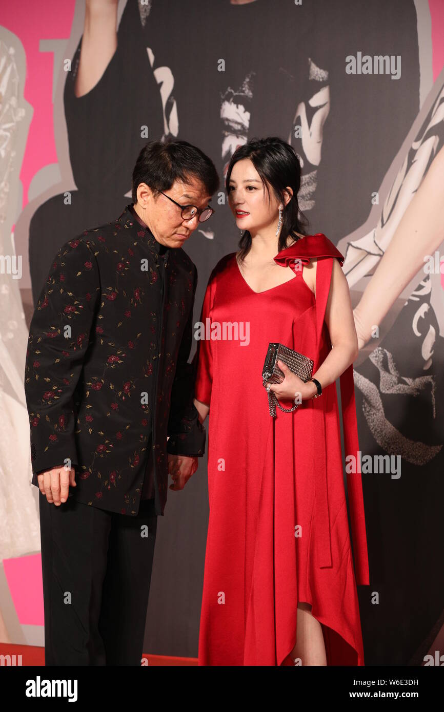 Chinese actress Zhao Wei, right, and Hong Kong kungfu star Jackie Chan ...