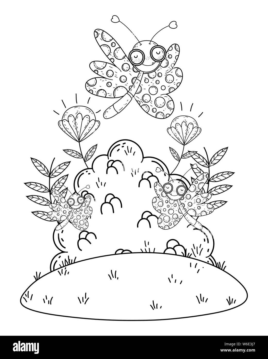 Butterfly draw cartoon design, insect animal wings nature summer beauty ...