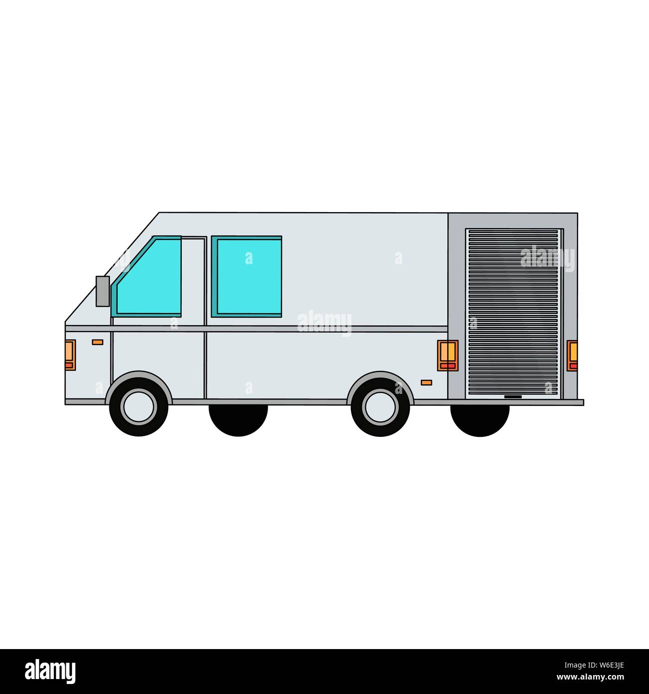 transport traffic delivery logistic cartoon Stock Vector Image & Art ...