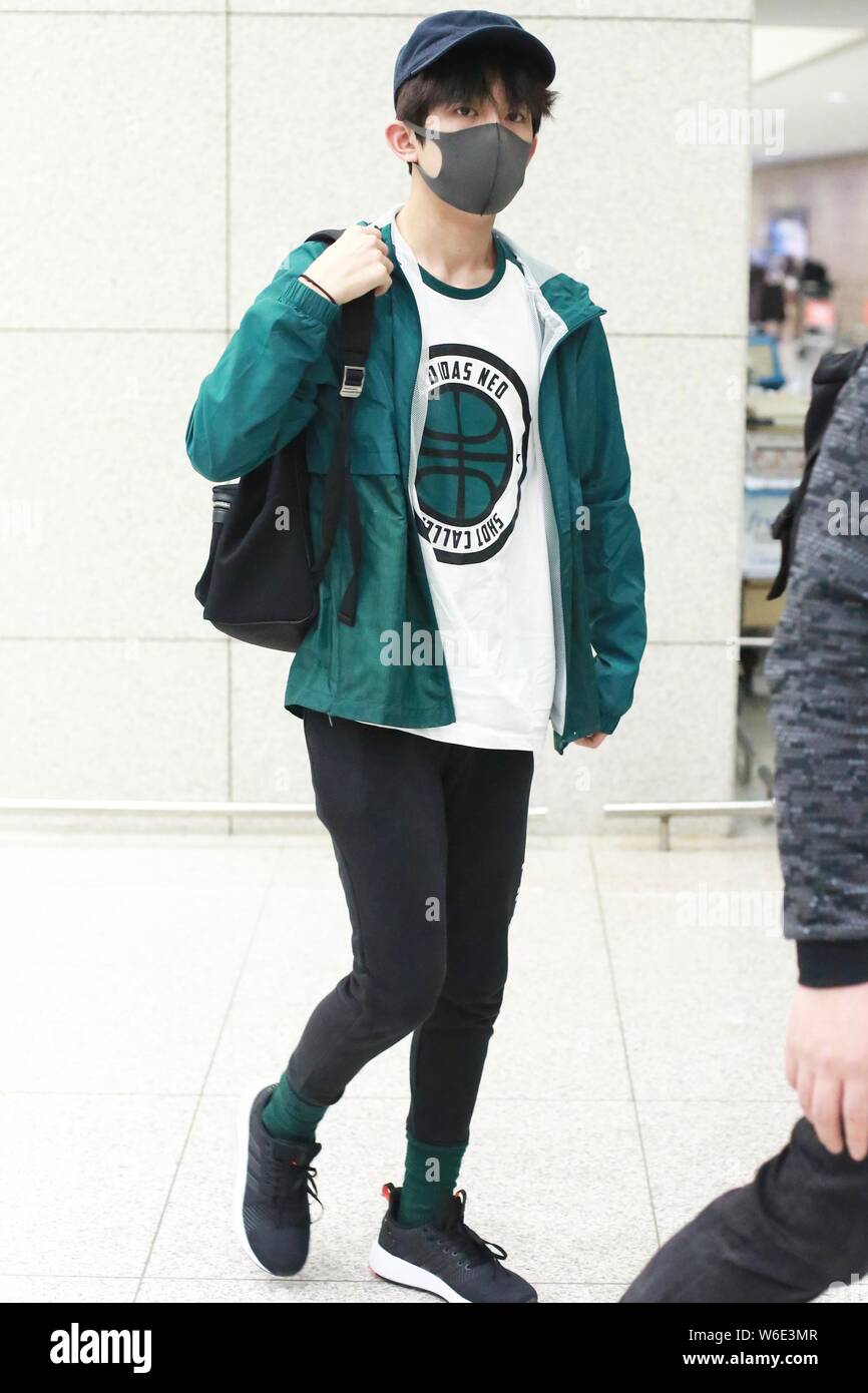 Jackson Yee or Yi Yangqianxi of Chinese boy group TFBoys is pictured as ...
