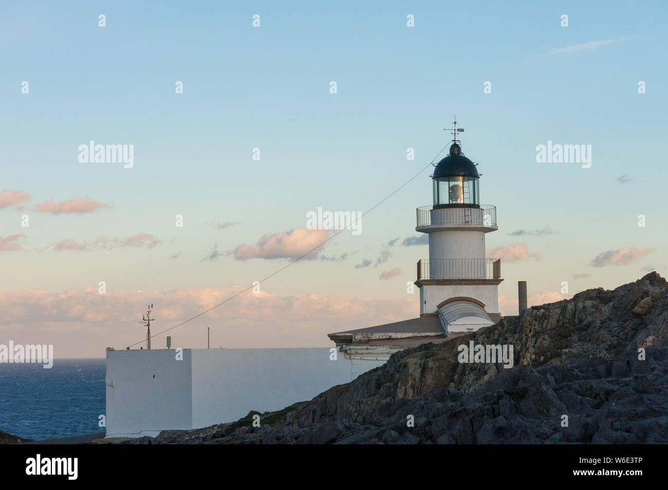 Lighthouse of the Cap de Creus Natural Park, the westernmost point of ...
