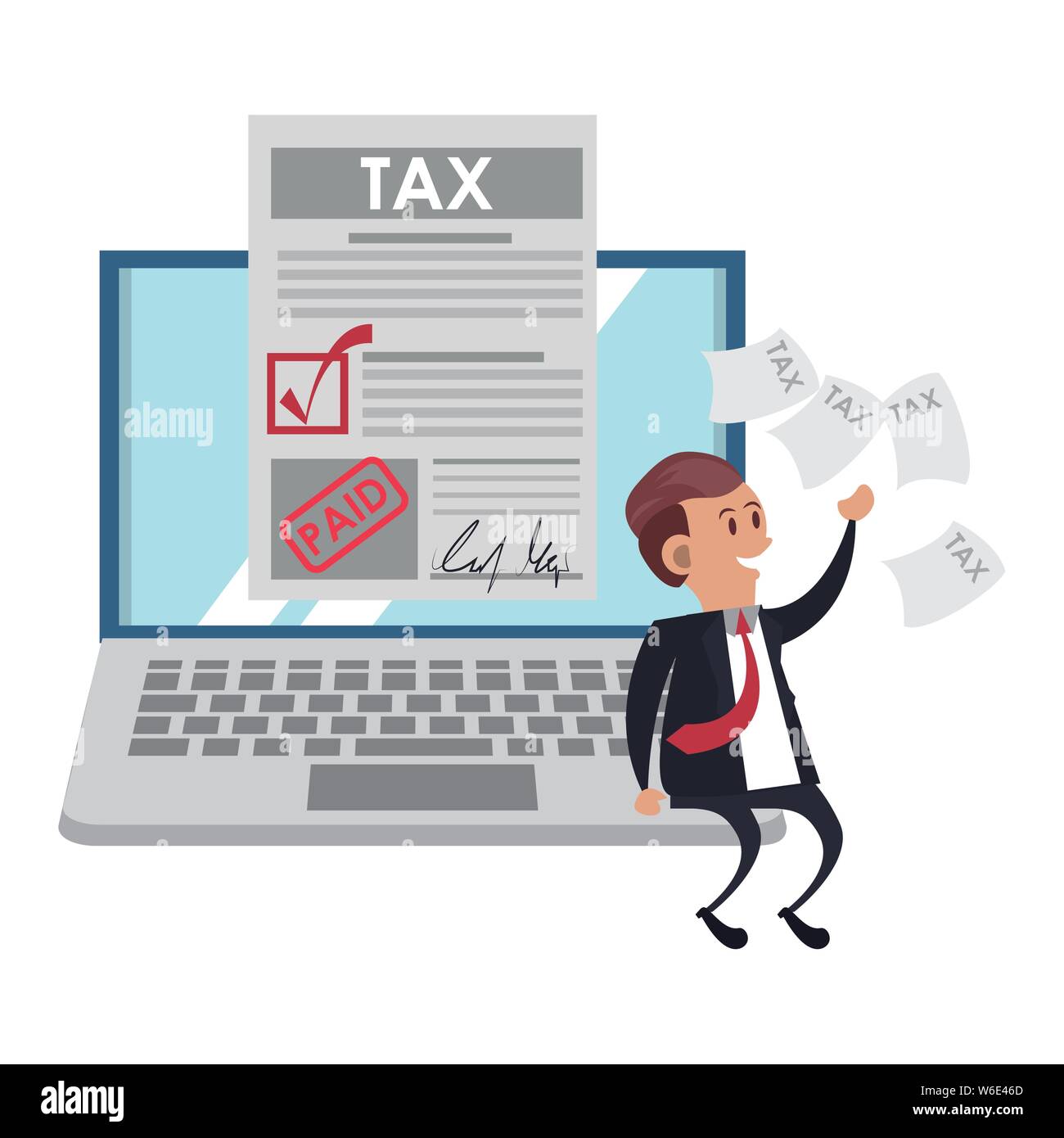 state government taxes business cartoon Stock Vector Image & Art - Alamy