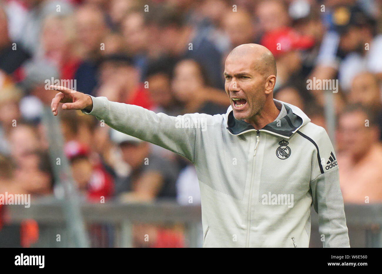 Munich, Germany. 31st July, 2019. Zinedine ZIDANE, Trainer Real Madrid ...
