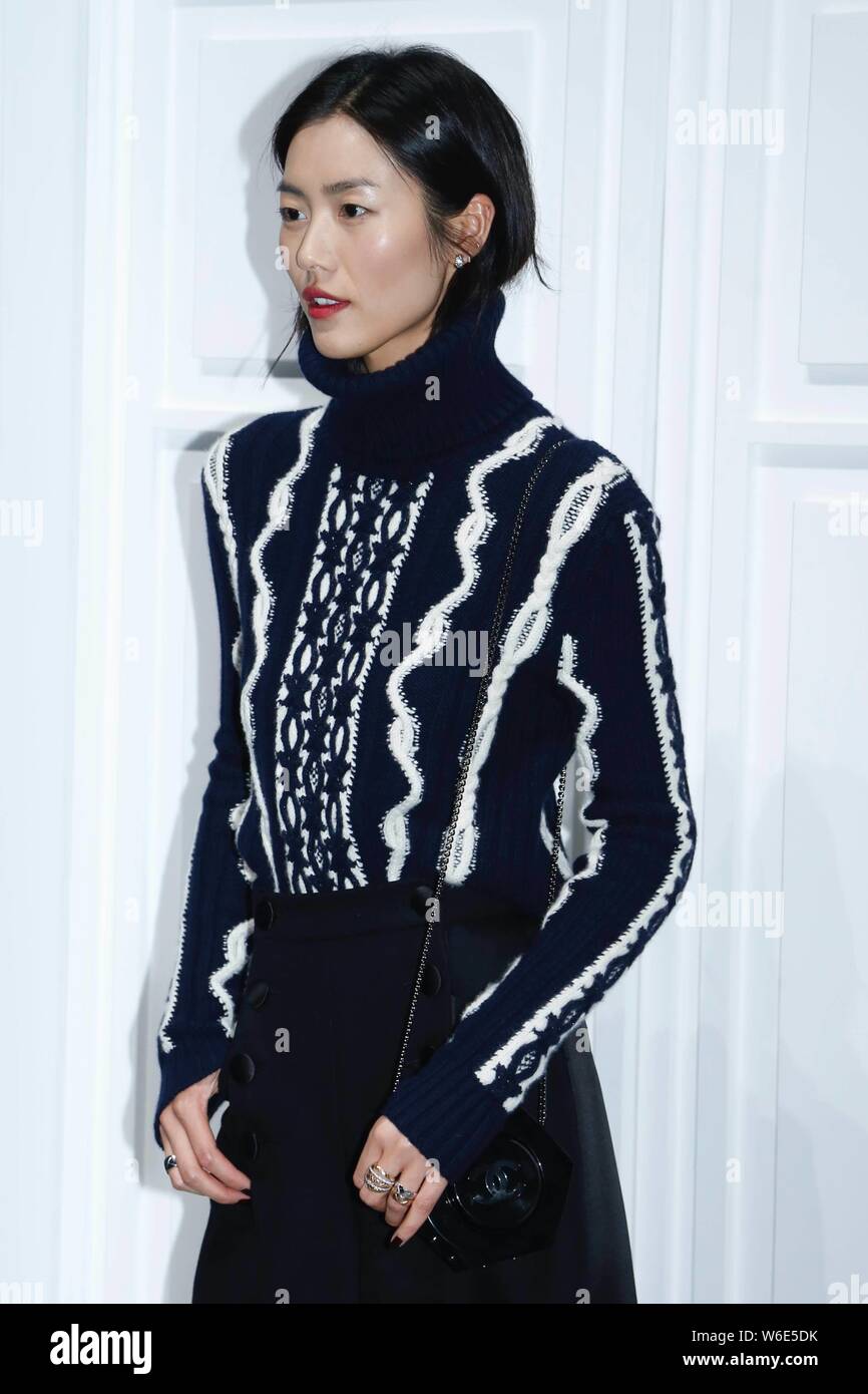 Chinese model Liu Wen attends a promotional event for Chanel Coco Crush ...