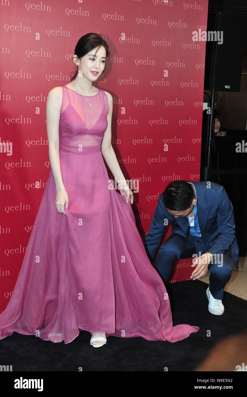 Chinese Uighur actress Gulnazar, also known as Guli Nazha, attends a ...