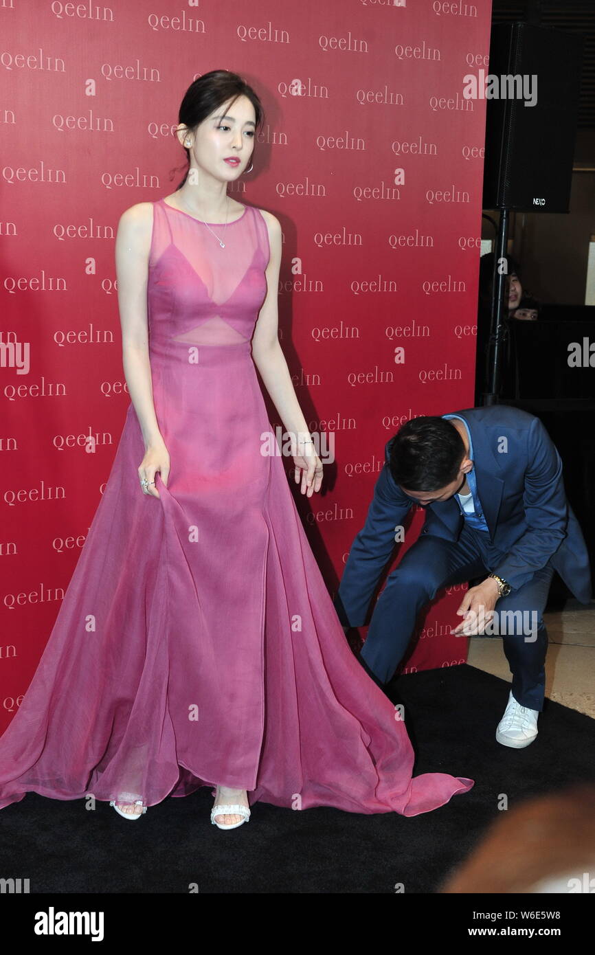 Chinese Uighur actress Gulnazar, also known as Guli Nazha, attends a ...