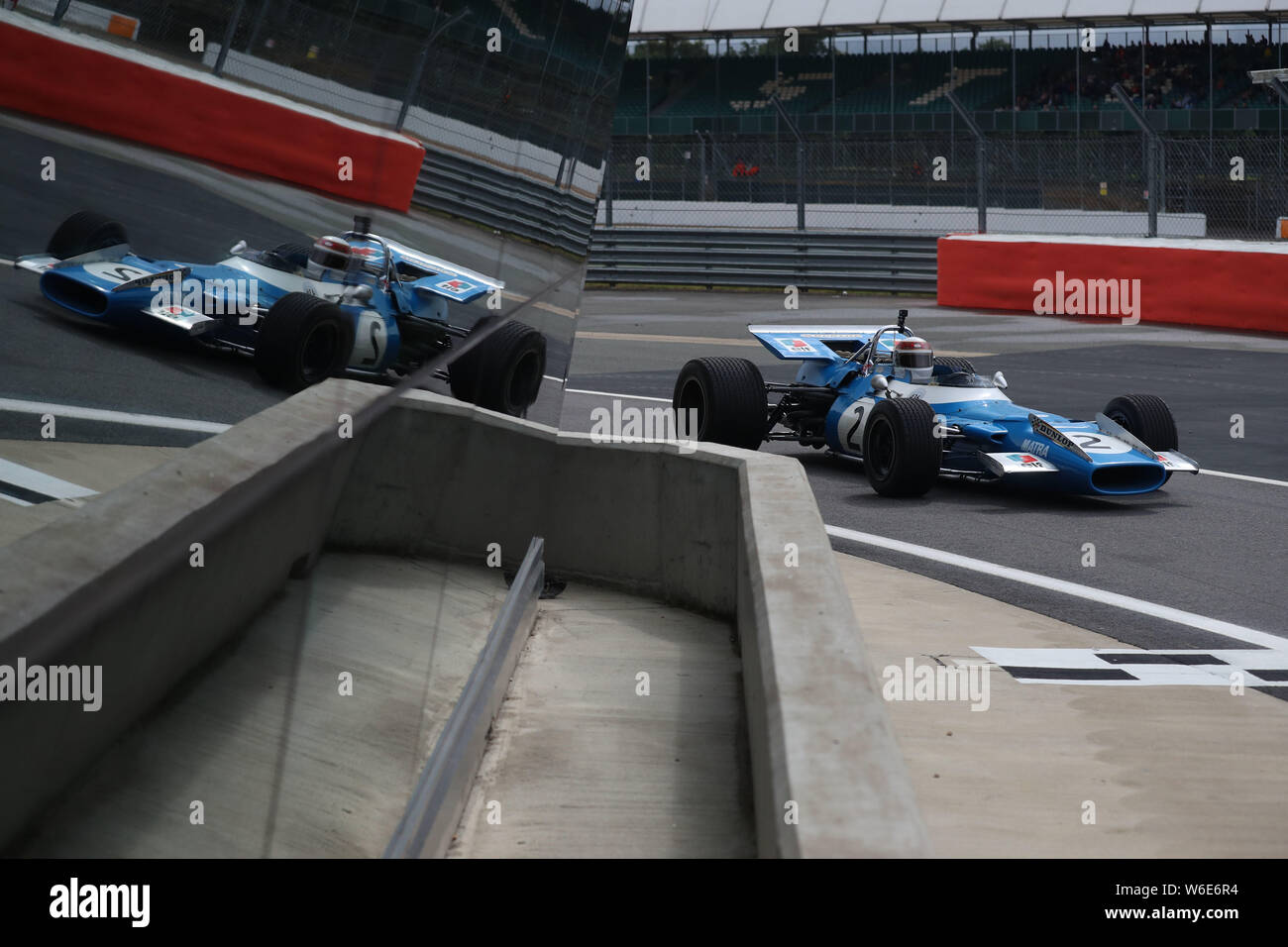Sir Jackie Stewart OBE drives his 1969 Matra MS80-02 Formula One car at ...