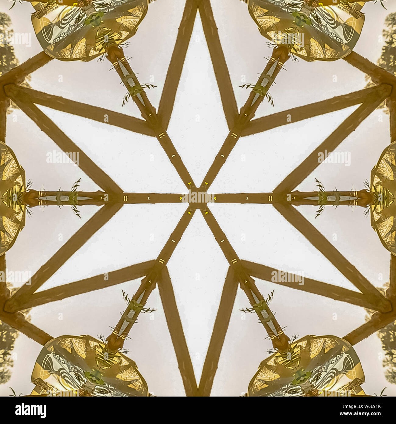 Square A star shape made from decorative Chuppah sunset Stock Photo - Alamy